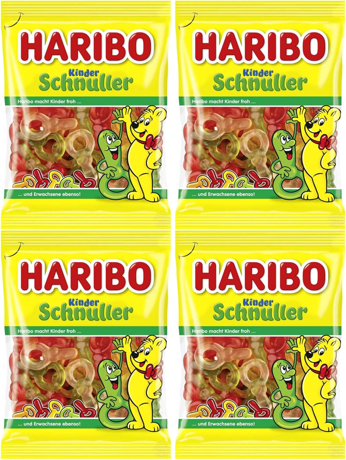 Amazon.com : Haribo Kinder Schnuller Gummy Candy 4-Pack (4 x 175g ...