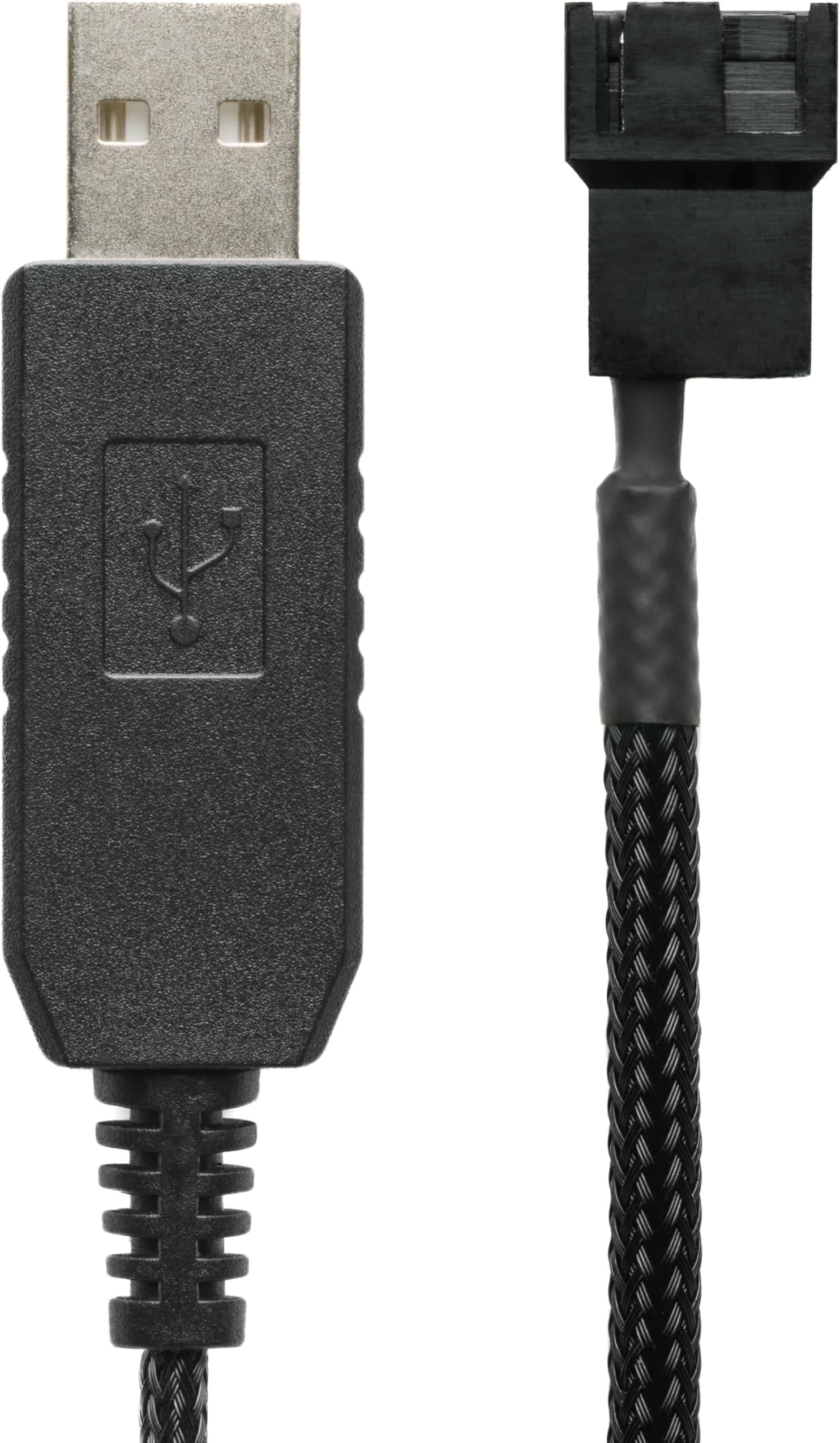 CRJ Full Speed 12V Voltage Step-Up USB to 3-Pin and 4-Pin PC Fan ...
