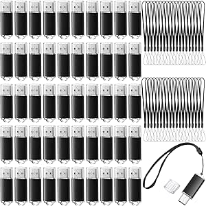 Amazon.com: Hoteam 50 Pcs USB 2.0 Flash Drives Bulk, Portable Thumb ...