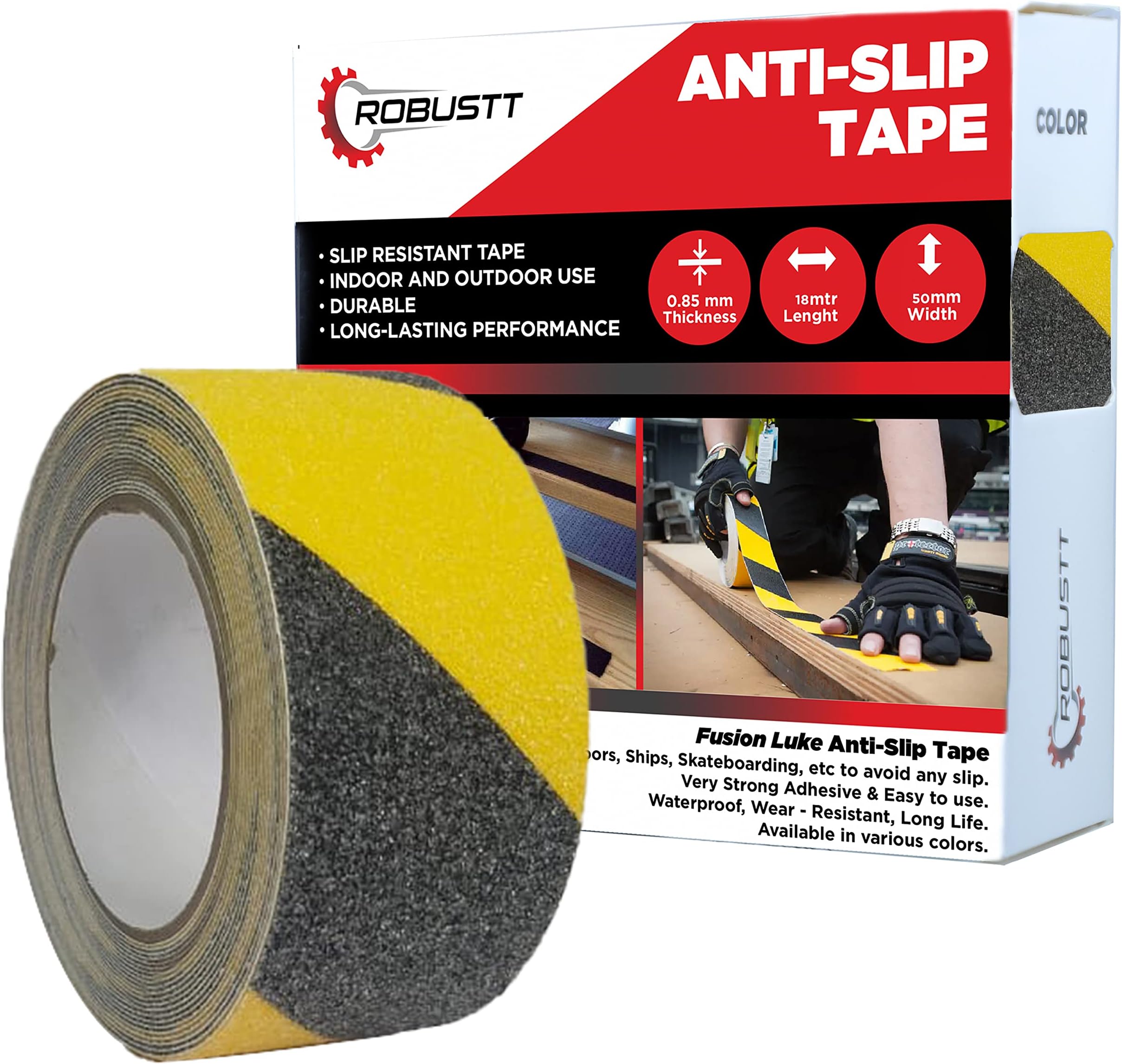 Robustt Anti Skid/AntiSlip 18mtr(guaranteed) X50mm (Pack of 1 ...
