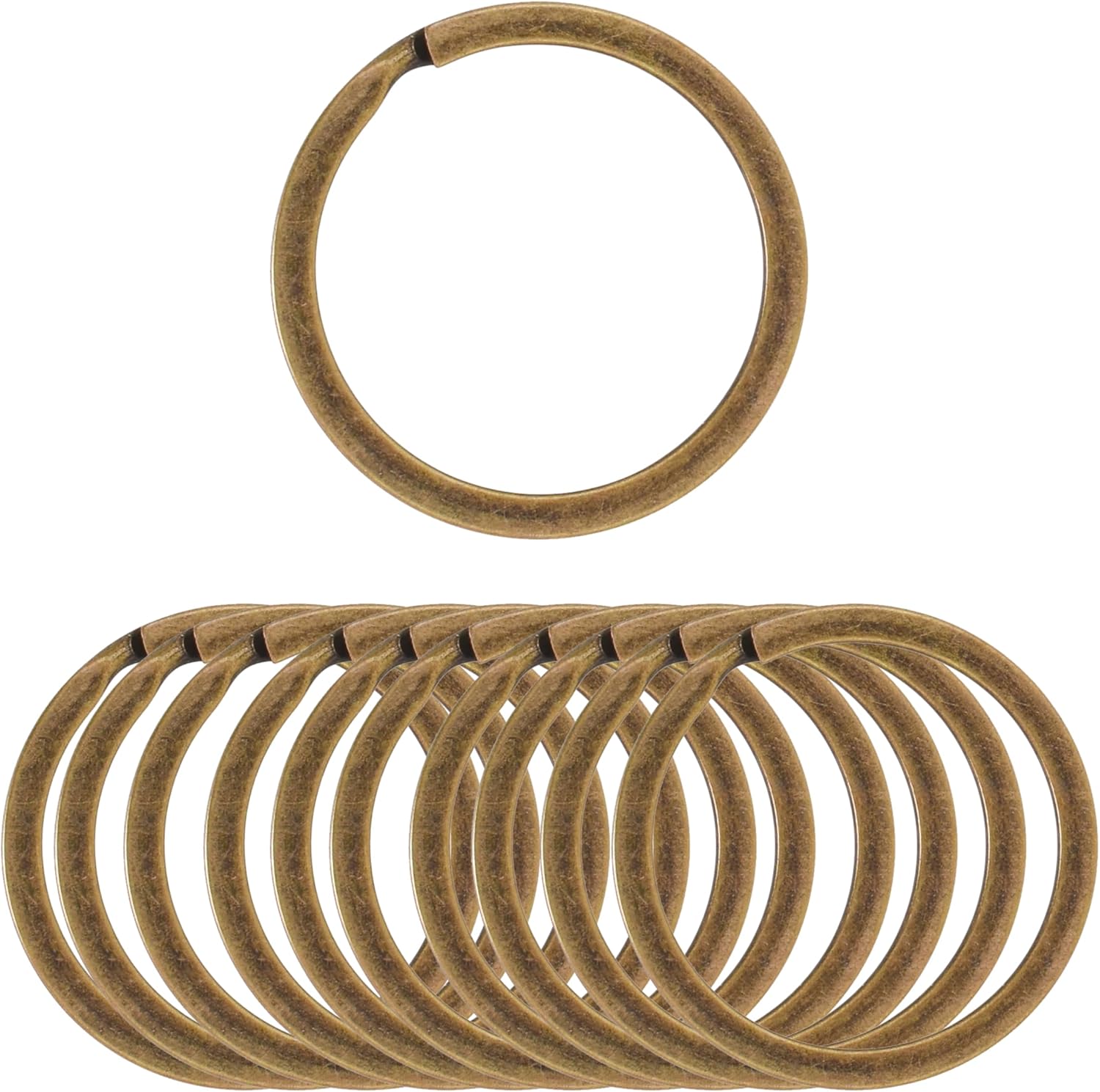 Amazon.com: Mandala Crafts 1 Metal Key Rings for Keychains - Flat ...