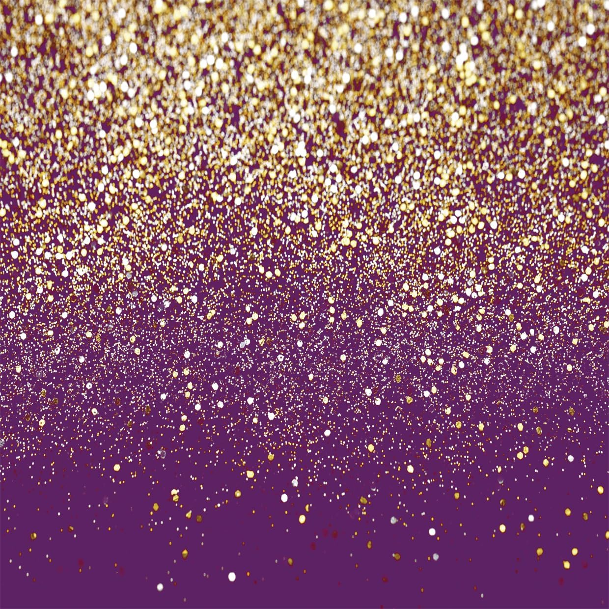 Amazon.com : LYCGS 10X10ft Purple Bokeh Backdrop Birthday Backdrop Gold ...