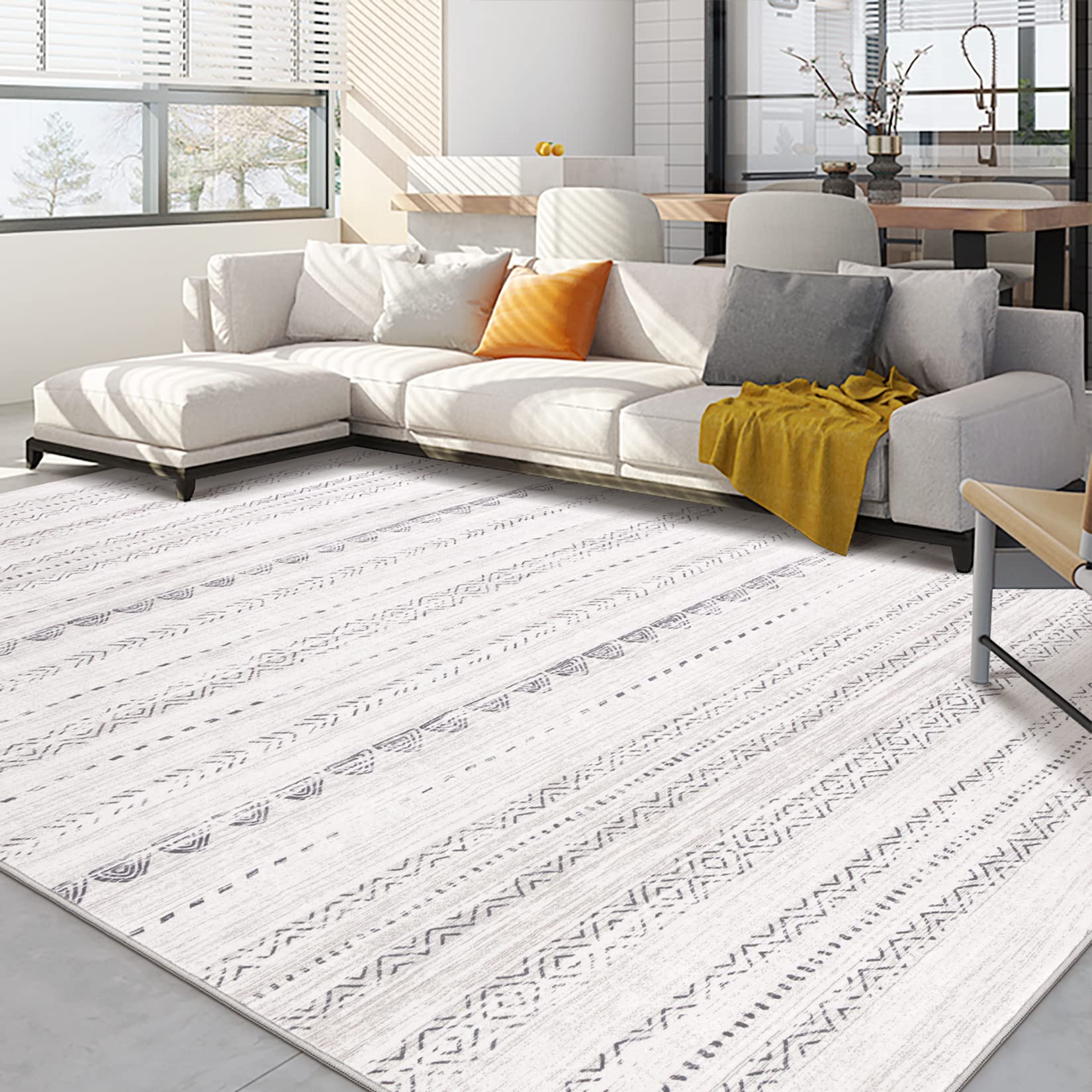 Area Rug Living Room Rugs 9x12 Large Soft Machine Washable Boho