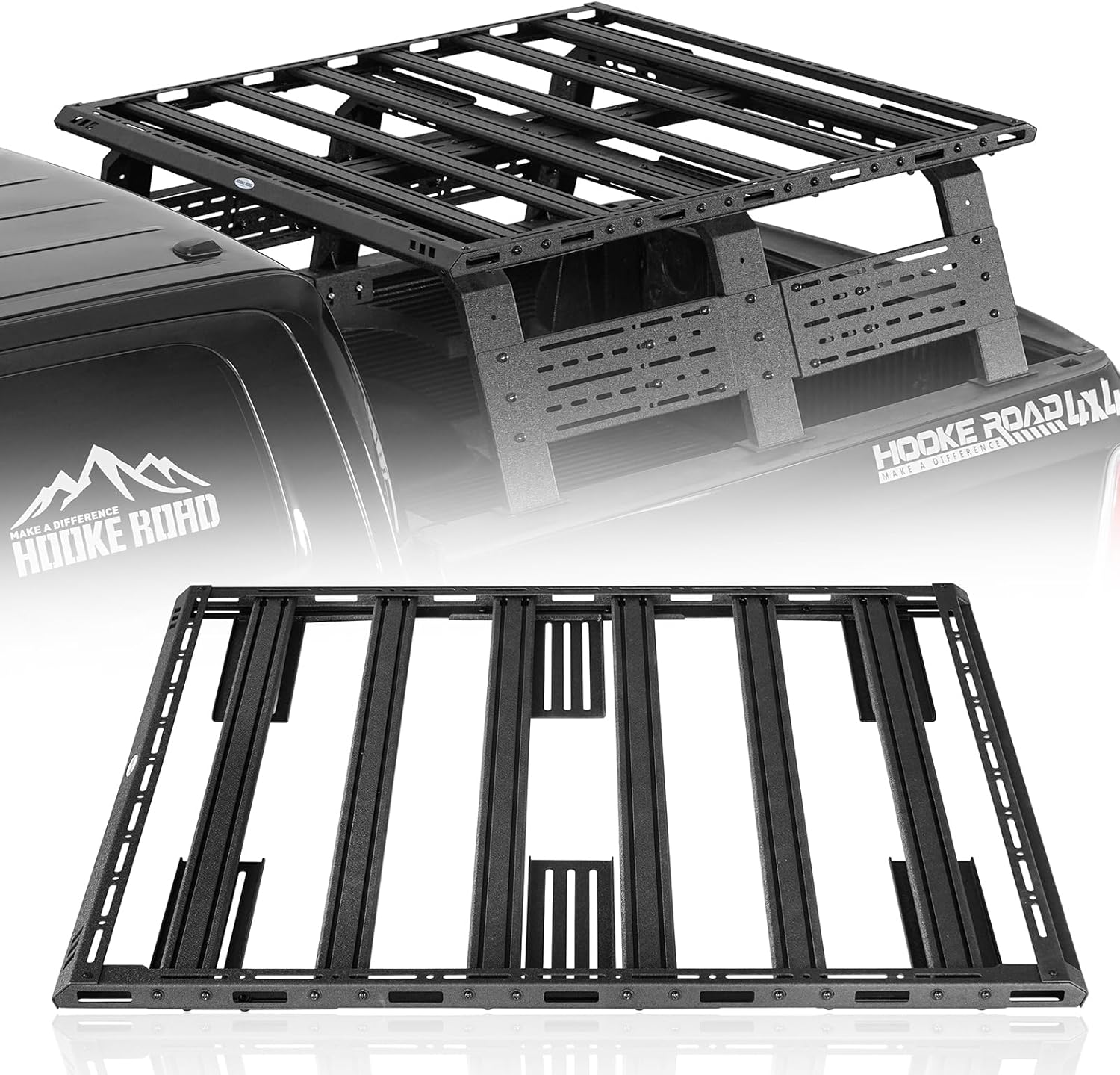 Amazon.com: u-Box Universal Platform Flat Rack Truck Bed Cargo Carrier ...
