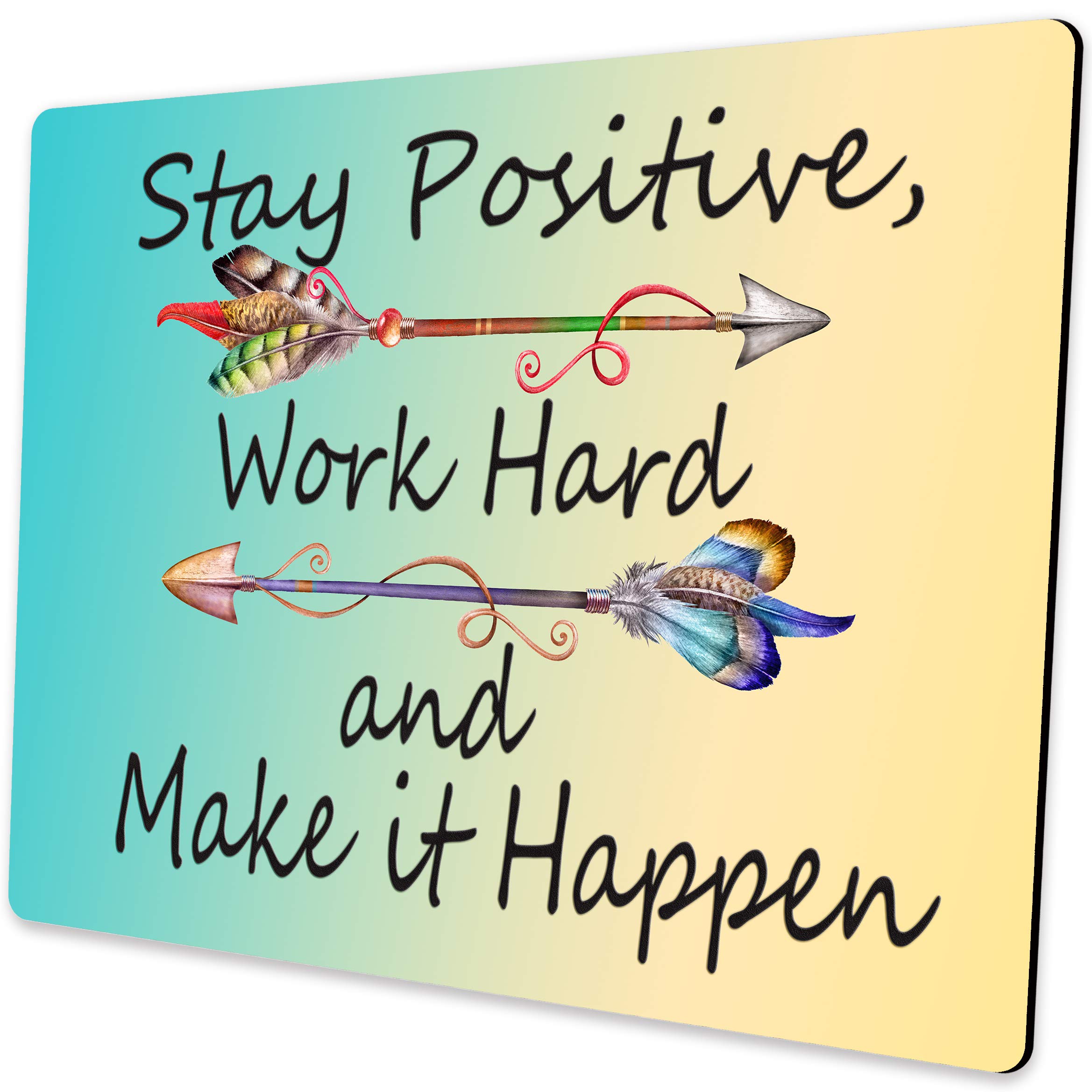 Amazon.com : Inspirational Mouse Pad, Stay Positive Work Hard and Make ...