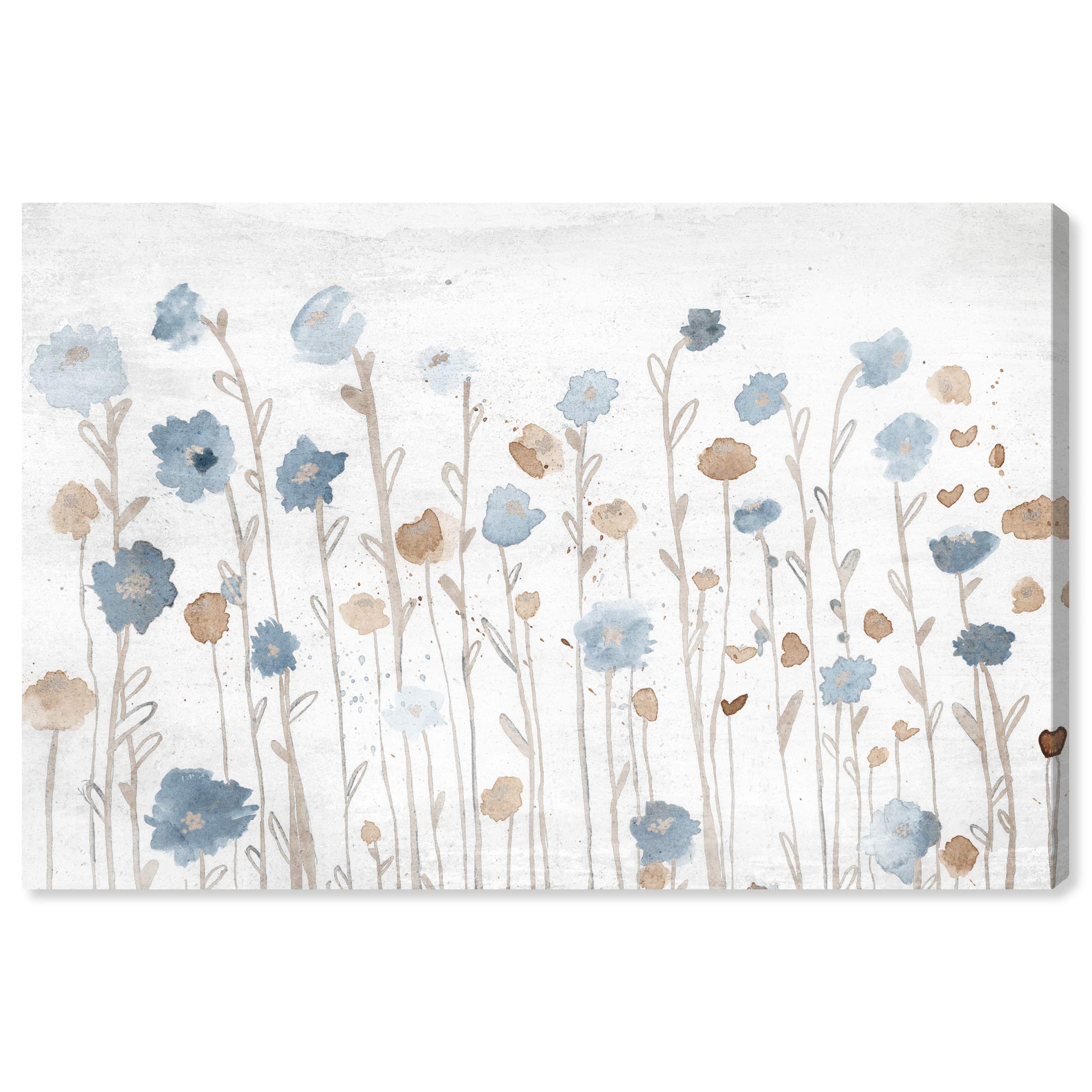 Amazon.com: Wynwood Studio Beautiful Growth Light Blue Canvas Print ...