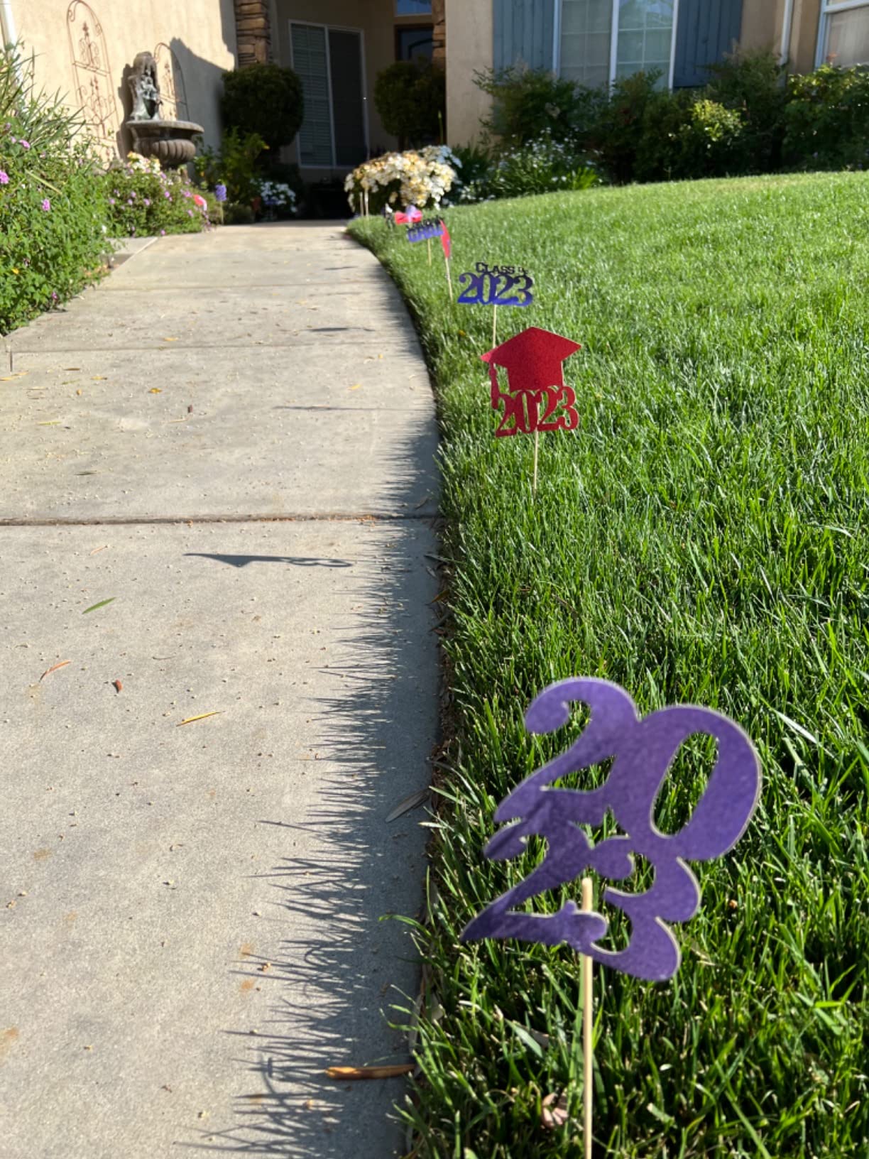 Amazon.com: Red and Blue 2024 Graduation Centerpiece Sticks Graduation ...