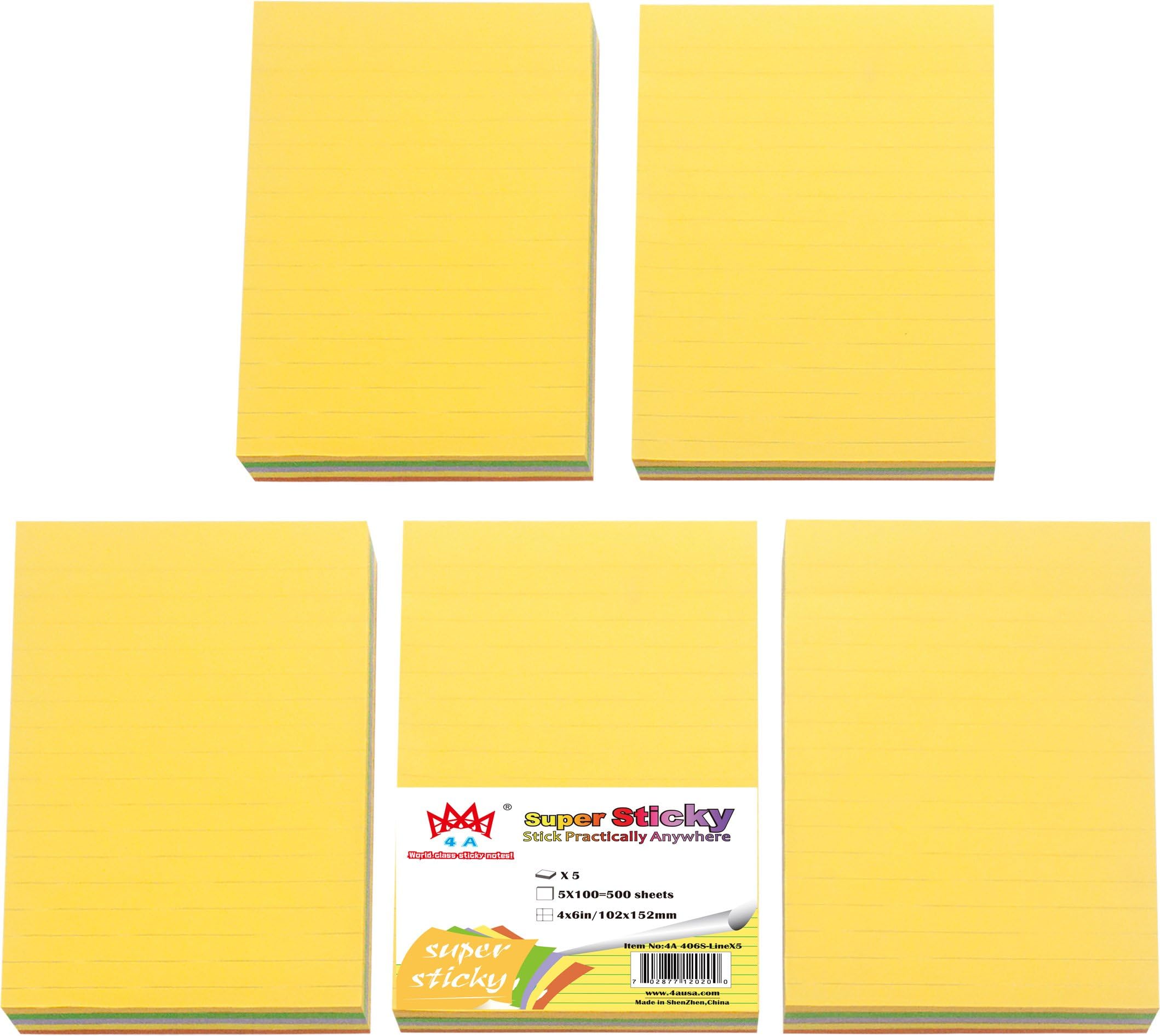 Amazon.com : Sticky Notes Self-Stick Notes - 12 Pads/Pack 100 Sheets ...