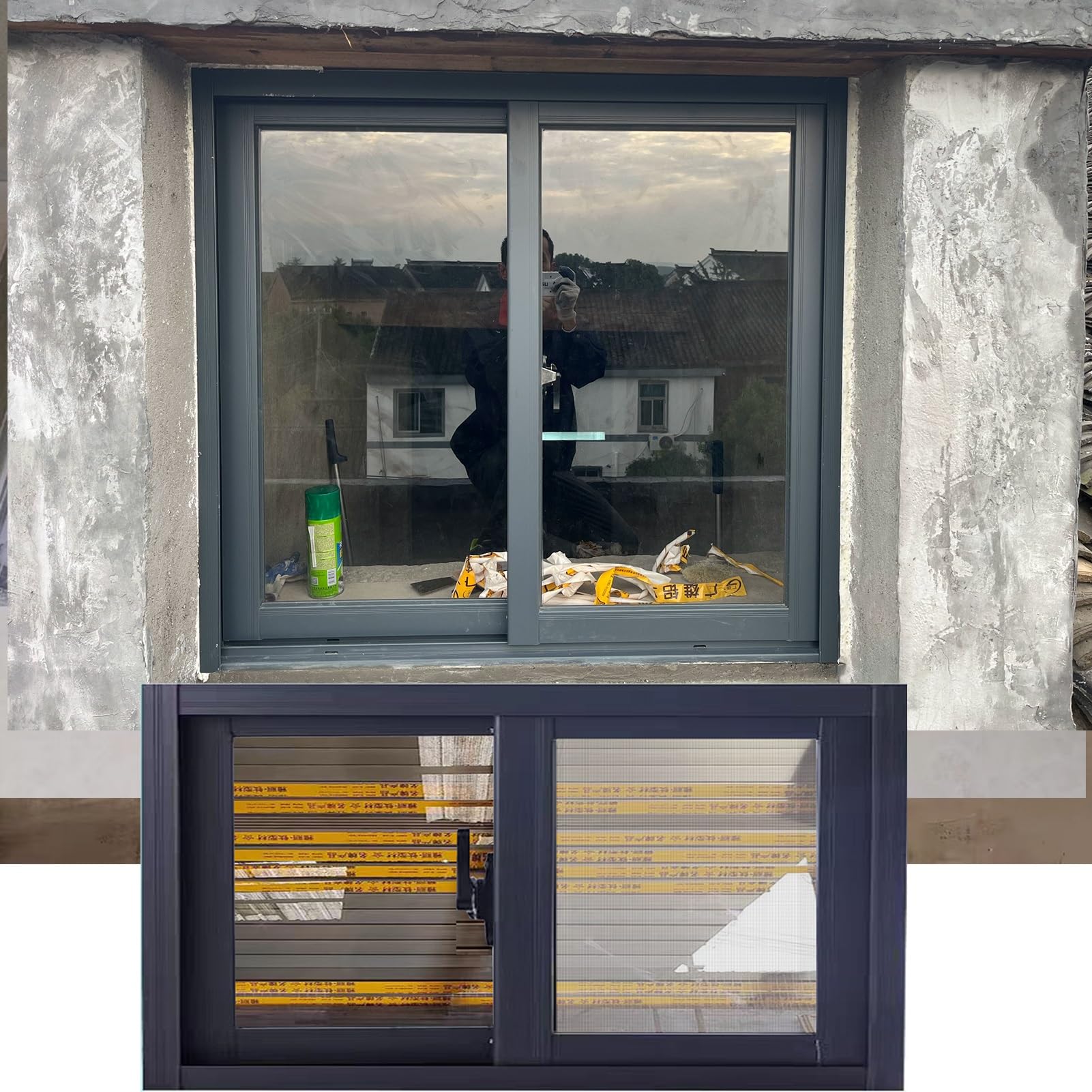 Storm Window Frame Kit Aluminum Storm Window 31x12 Inch - Sliding ...