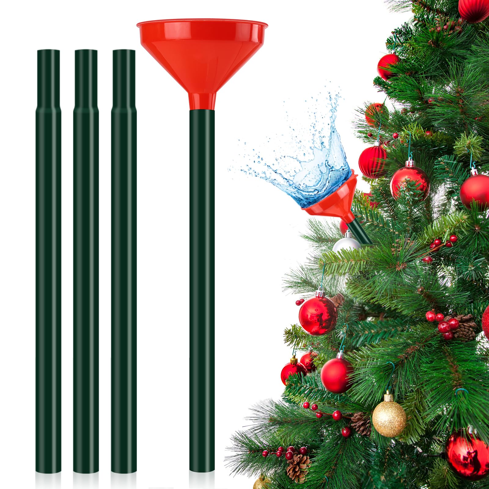 Amazon.com : 49.6 Inch Christmas Tree Watering Funnel, Stainless Steel ...