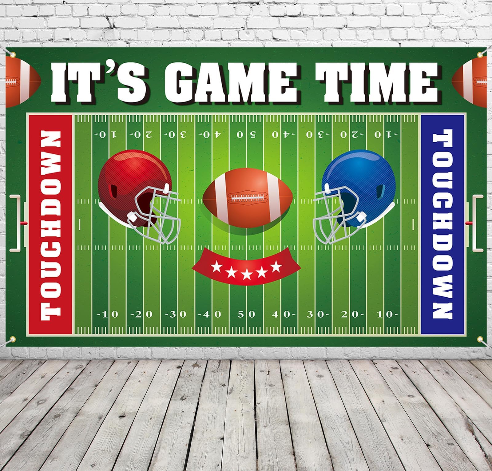 Amazon.com : Football Field Backdrop for Birthday Party Supplies - It's ...