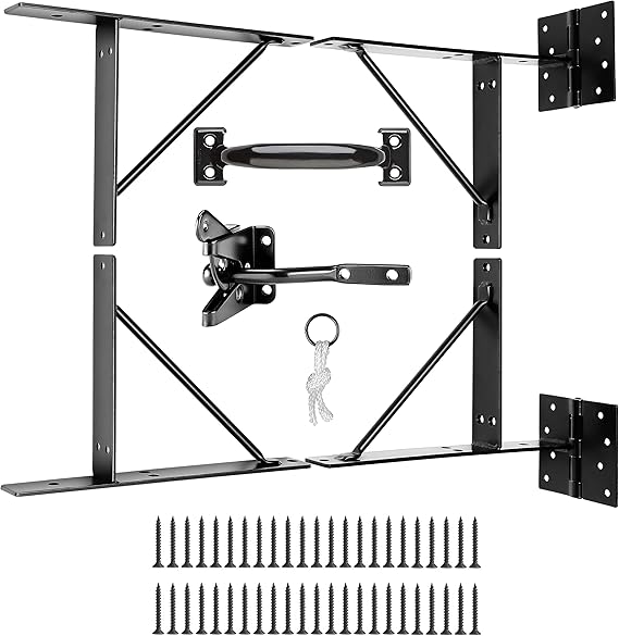 Amazon.com: Anti Sag Gate Kit with Gate Hinges Heavy Duty for Wooden ...
