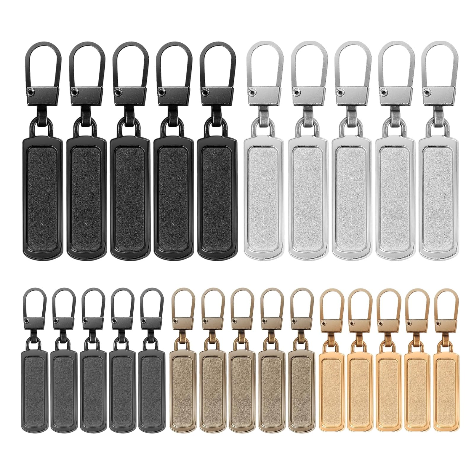 Amazon.com: 25pcs Zipper Pull Replacement, Zipper Pullers Detachable ...