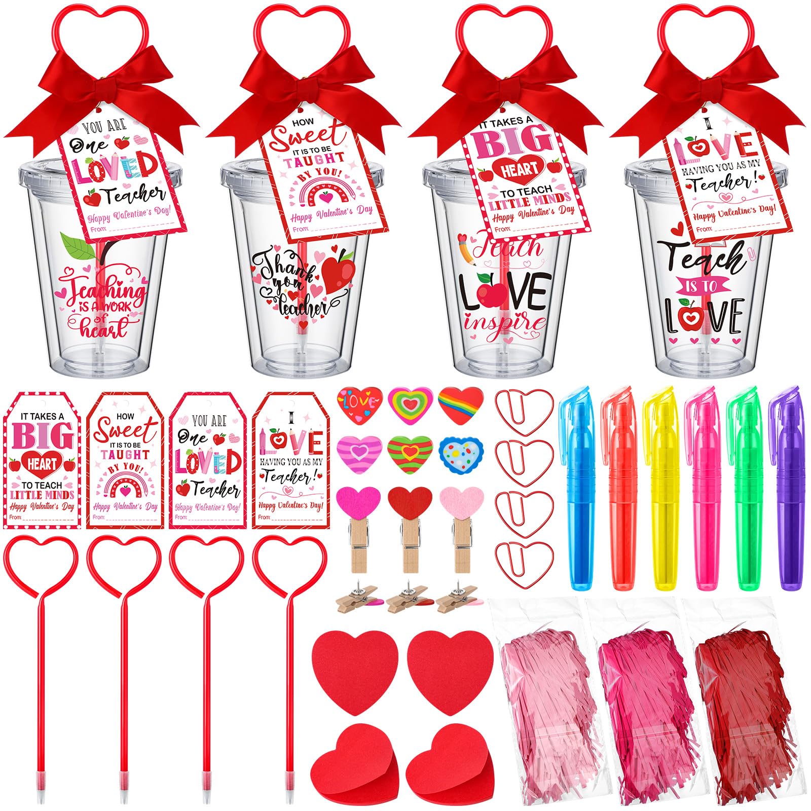 Amazon.com | Fullhawl 111 Pcs Valentine's Day Teacher Appreciation Gift ...