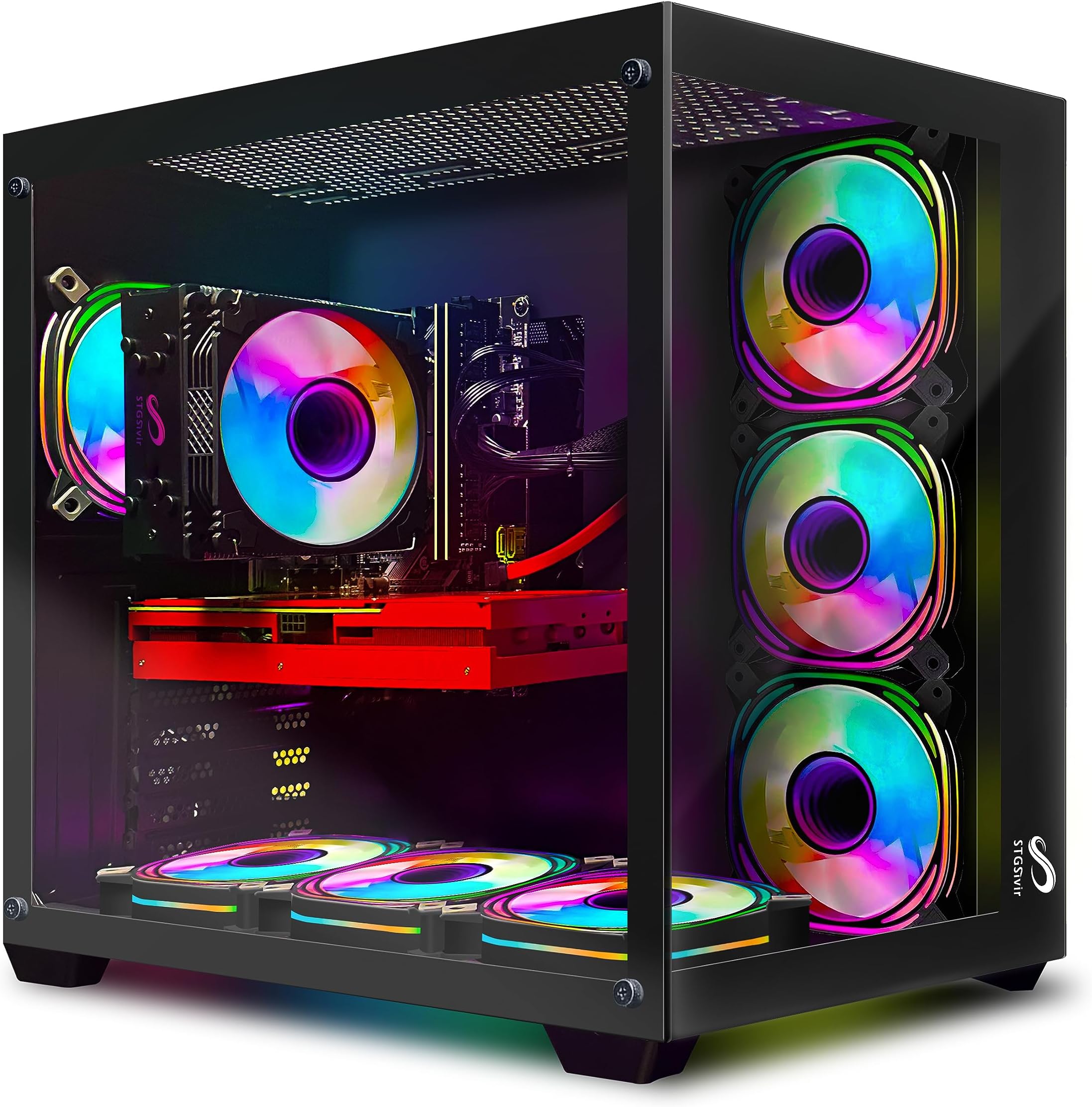 STGsivir PC Gamer Fixe,Ordinateur Gaming,RTX 3060 Ti, AMD Ryzen 7 5700X ...