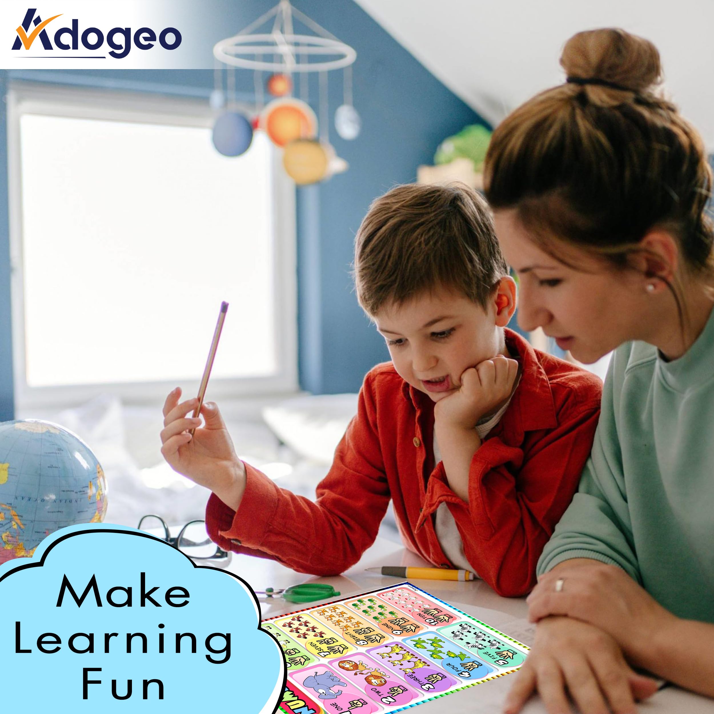 Snapklik.com : Kindergarten Math Posters, Numbers 1-10 Math Poster, 16 ...