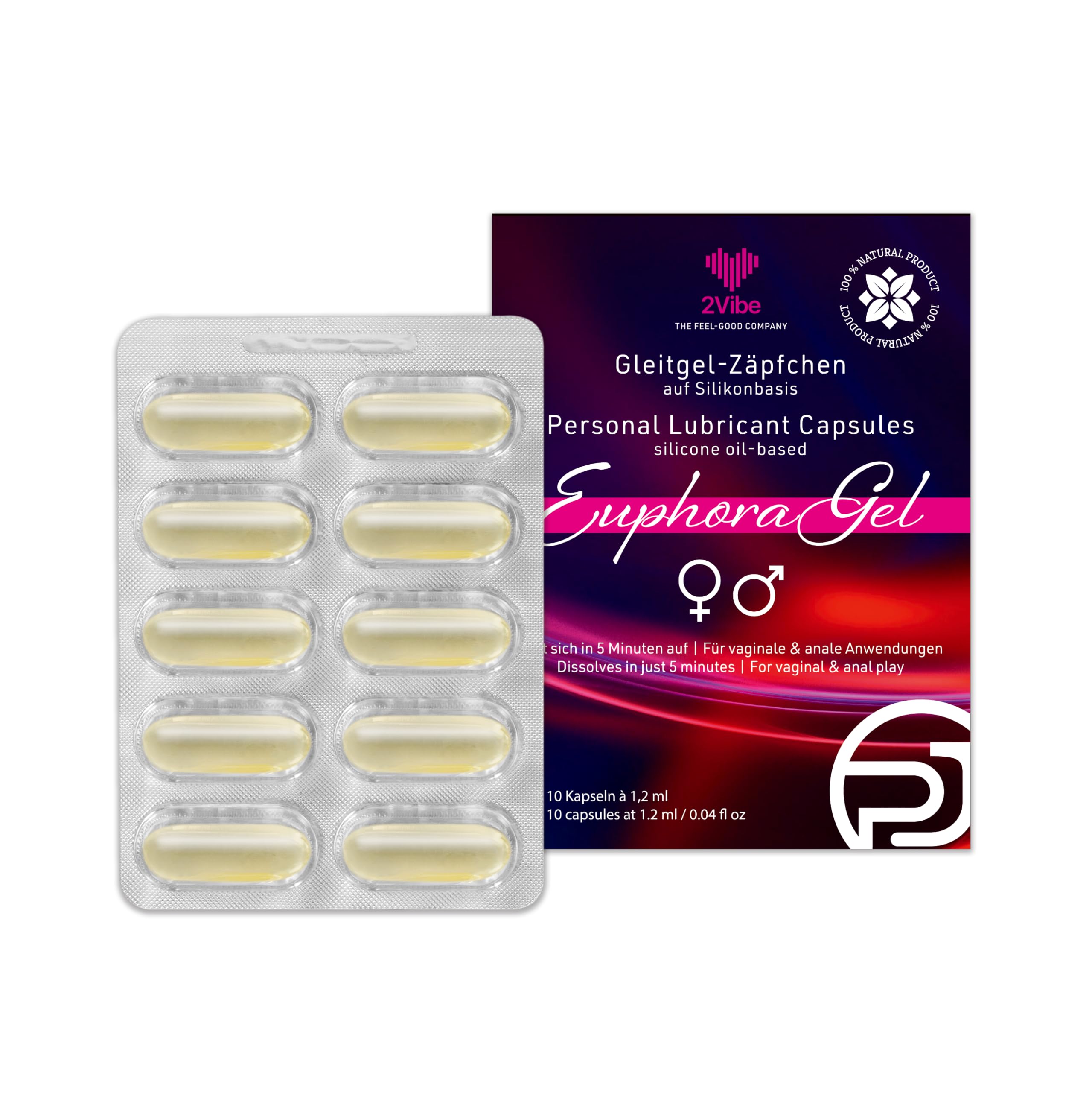 Amazon.com: EuphoraGel - Personal Lubricant Suppositories in Discrete ...