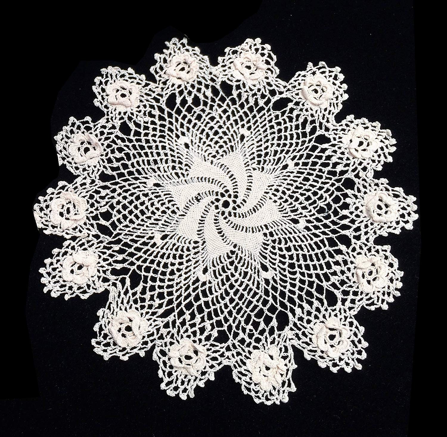 Crochet Doilies Rose | Free Embroidery Patterns