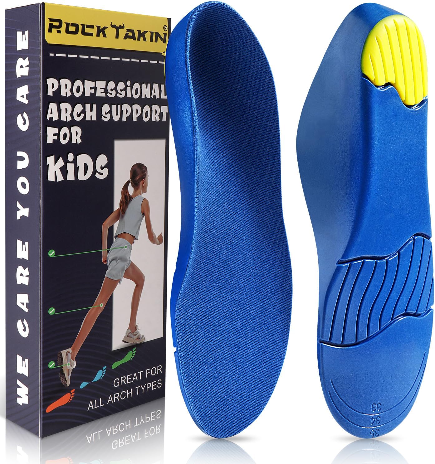 Amazon.com: Footminders Kids Orthotic Inserts - Pediatric Arch Support ...