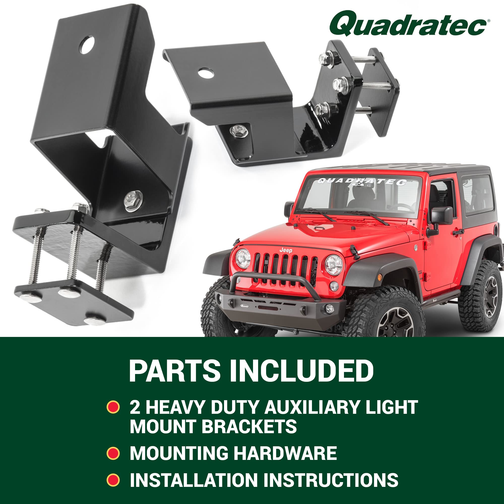 Jeep Auxiliary Light Mount Brackets J.W. Speaker A Pillar Light Mounts