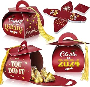 Amazon.com: Teling 50 Pcs Graduation Cap Gift Boxes Graduation ...