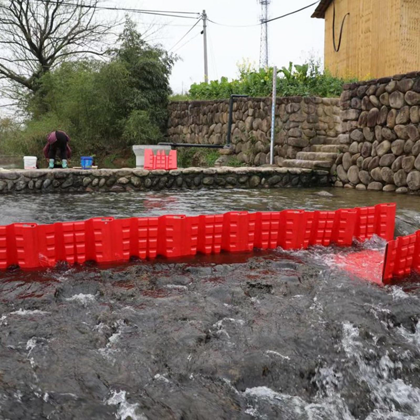 Amazon.com: FAFACAI Flood Prevention Barriers, L-Shaped Plastic Flood ...