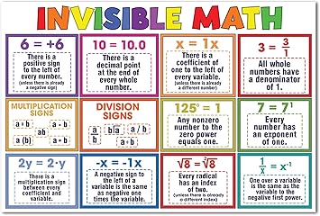 Amazon.com: Torenio 16x24 Math Poster; Invisible Mathematics Poster ...