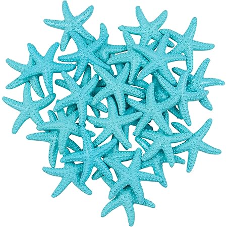 Amazon.com: Adecco LLC Light Blue Starfish Decor, Starfish Ornaments ...
