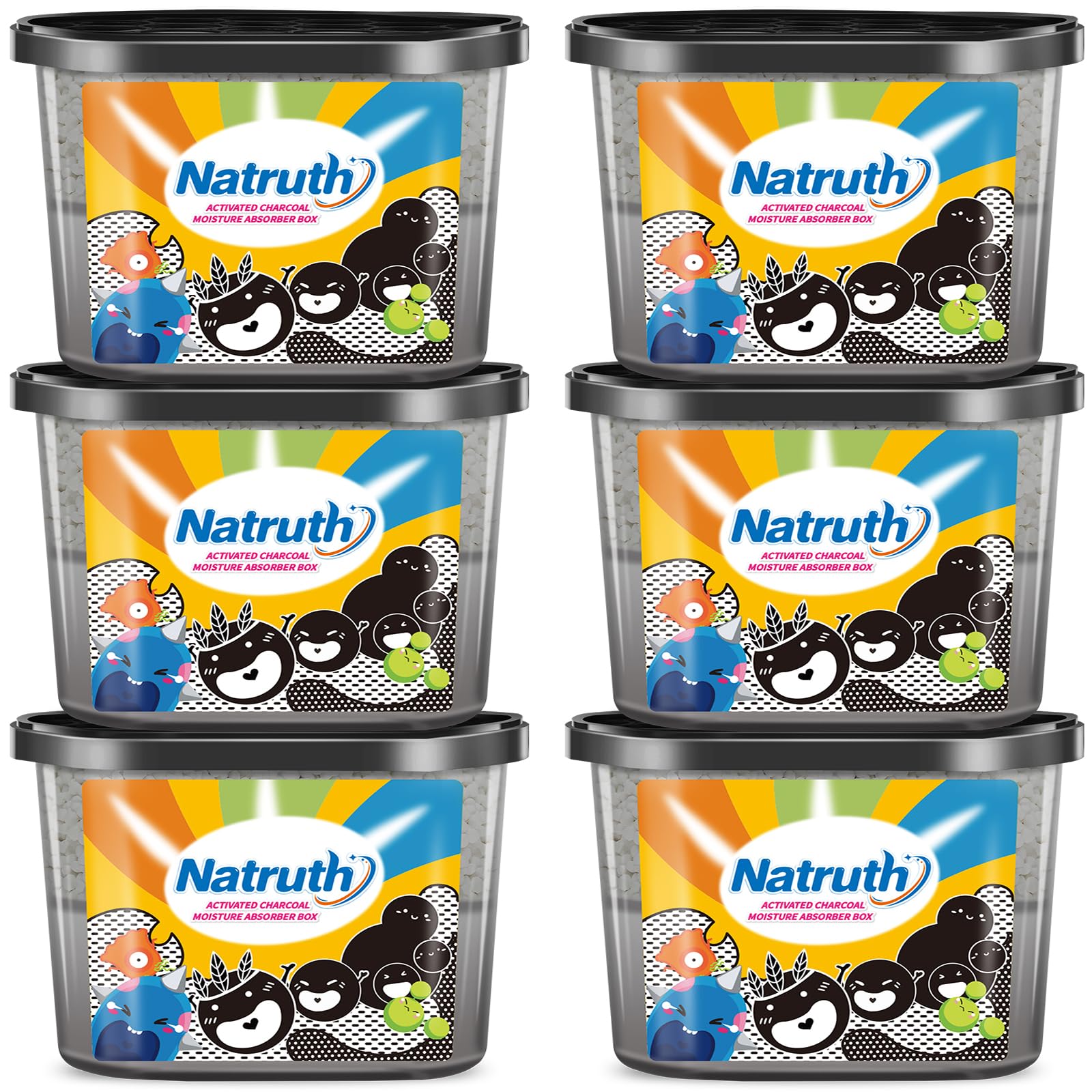 Amazon.com - NATRUTH Moisture Absorbers with Activated Charcoal,800ml(6 ...