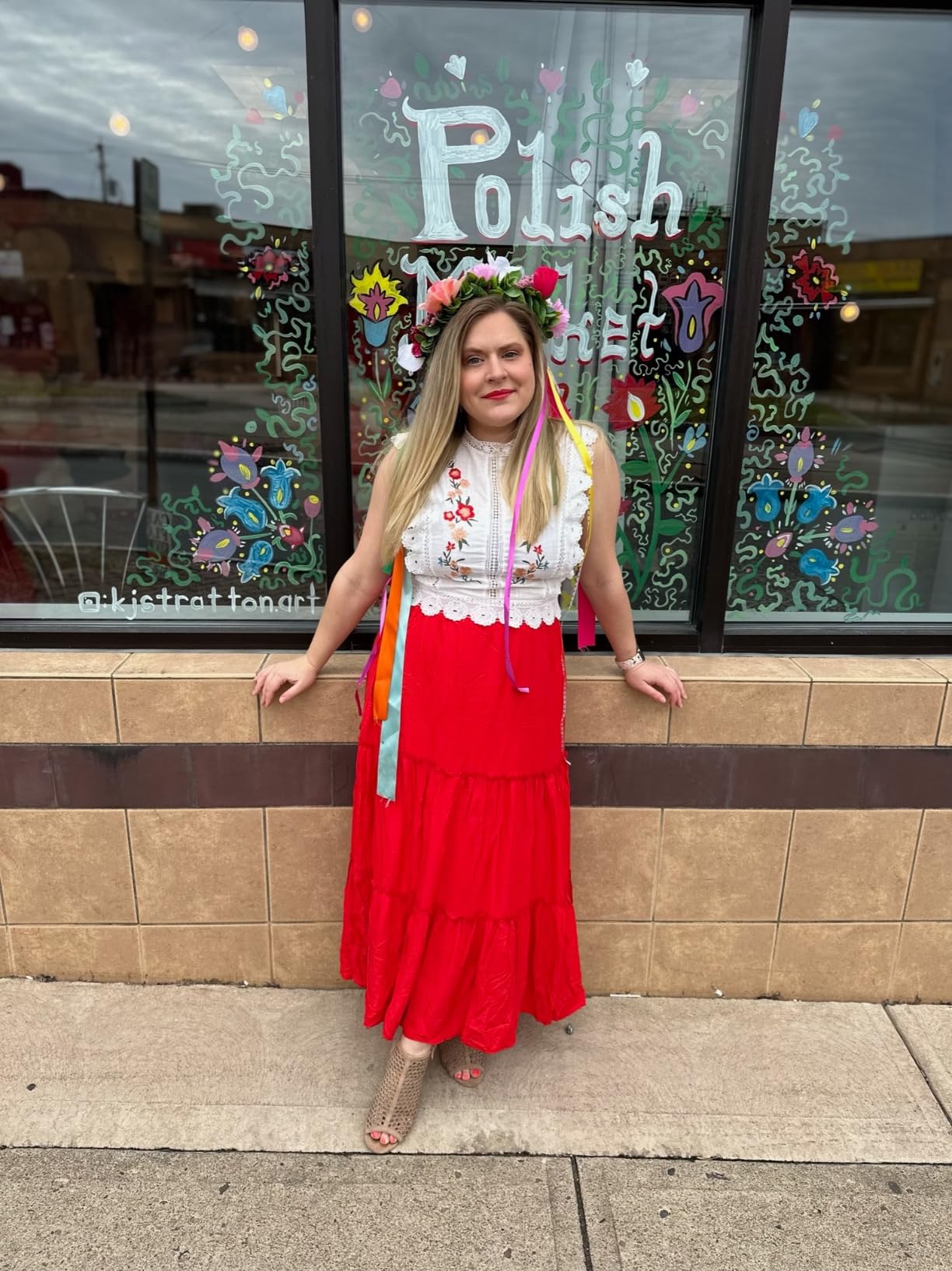 Afibi Womens High Waist A Line Ruffle Swing Long Maxi Skirt with ...