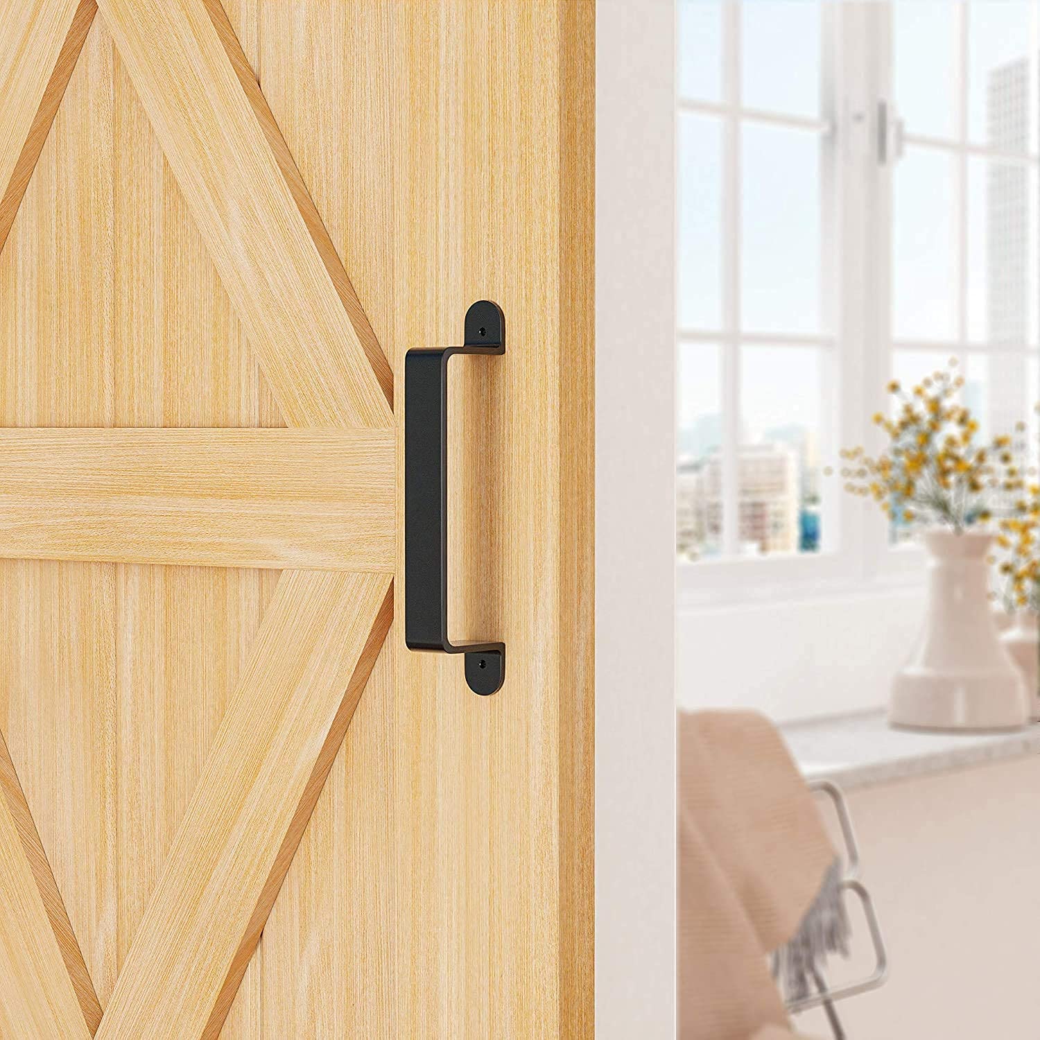 Snapklik.com : ZEKOO Barn Door Handle 8.9 Inch Heavy Duty Pull Handle ...