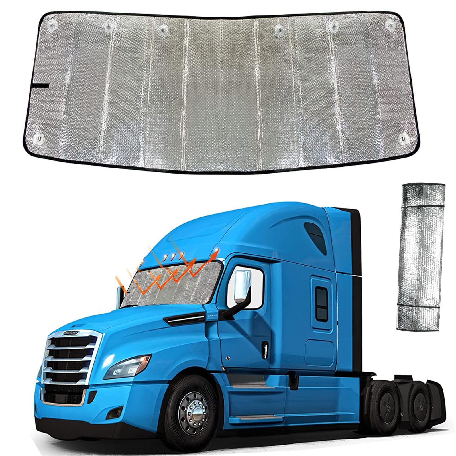 Amazon.com: Accordion Sun Shade Windshield for Trucks, Reflective Car ...