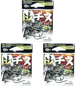 Amazon | 【 まとめ買い ×3個セット 】 ささめ針 SASAME TN-05 チヌブラック 9 釣り 釣り具 釣具 釣り用品 | ノーブランド品 | フック・針