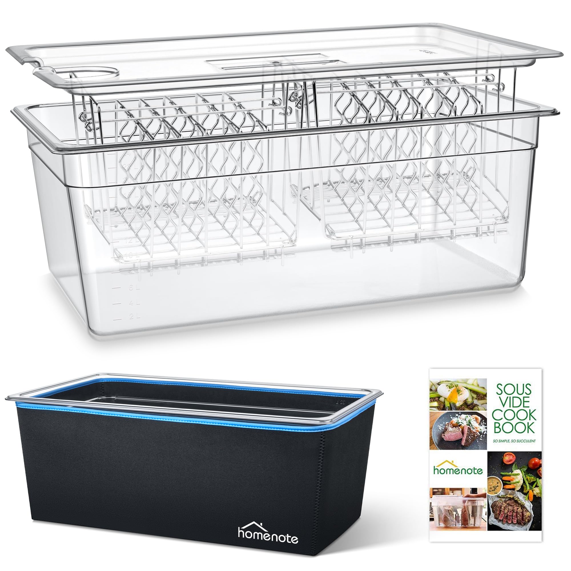 Snapklik.com : HOMENOTE Large Sous Vide Container 26 Quarts