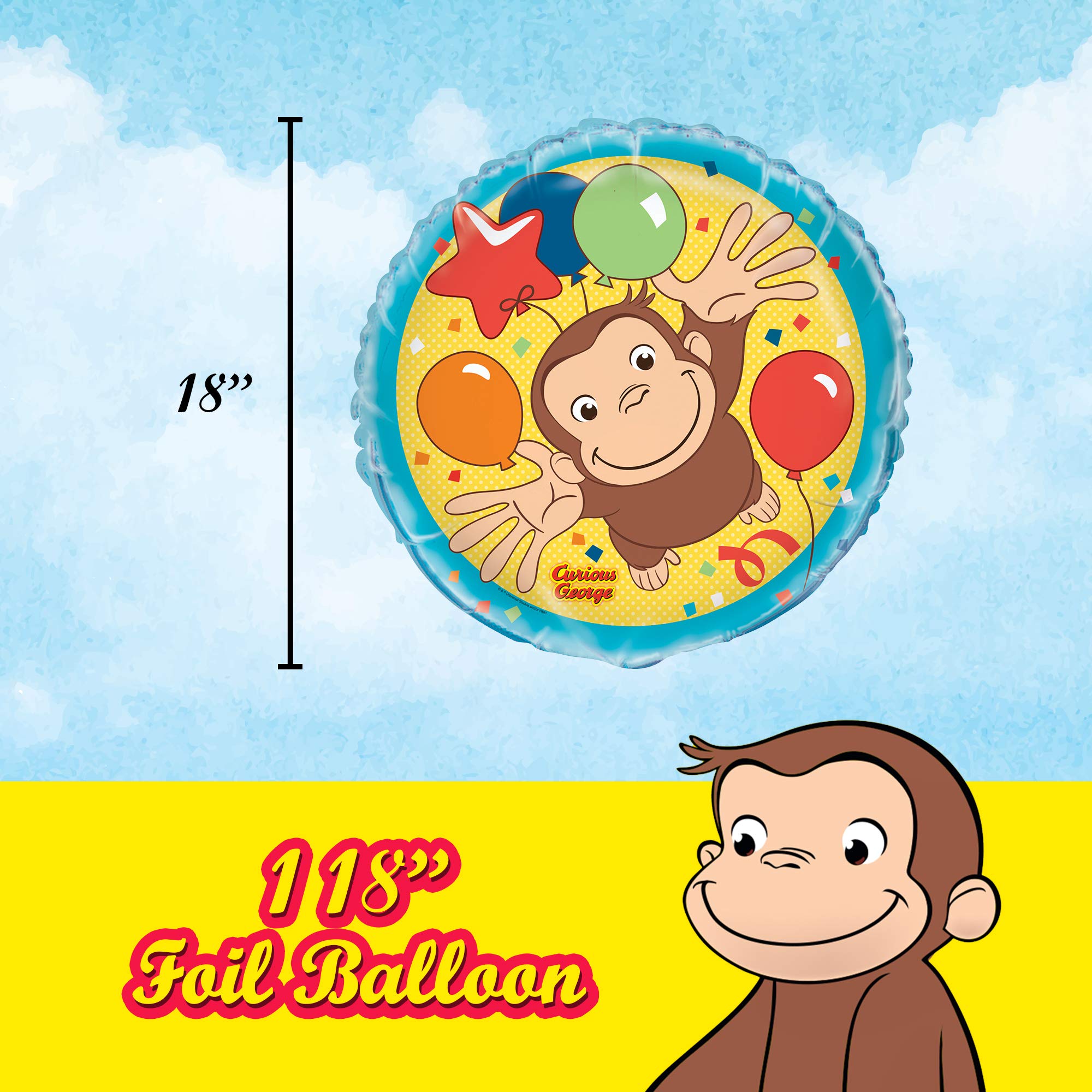Curious George Foil Balloons