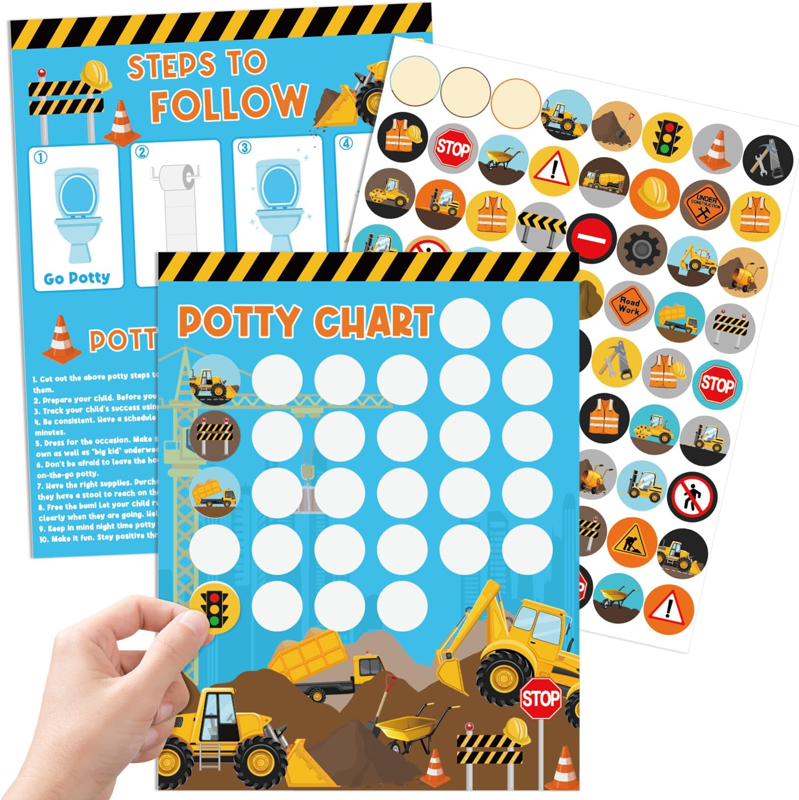 Amazon.com: Outer Space Potty Training Reward Chart with Stickers ...