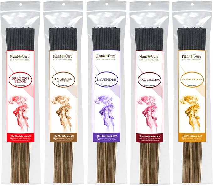 Amazon.com: Top 5 Incense Sticks Variety Set 500 Pack - 11" Sticks, 5 ...