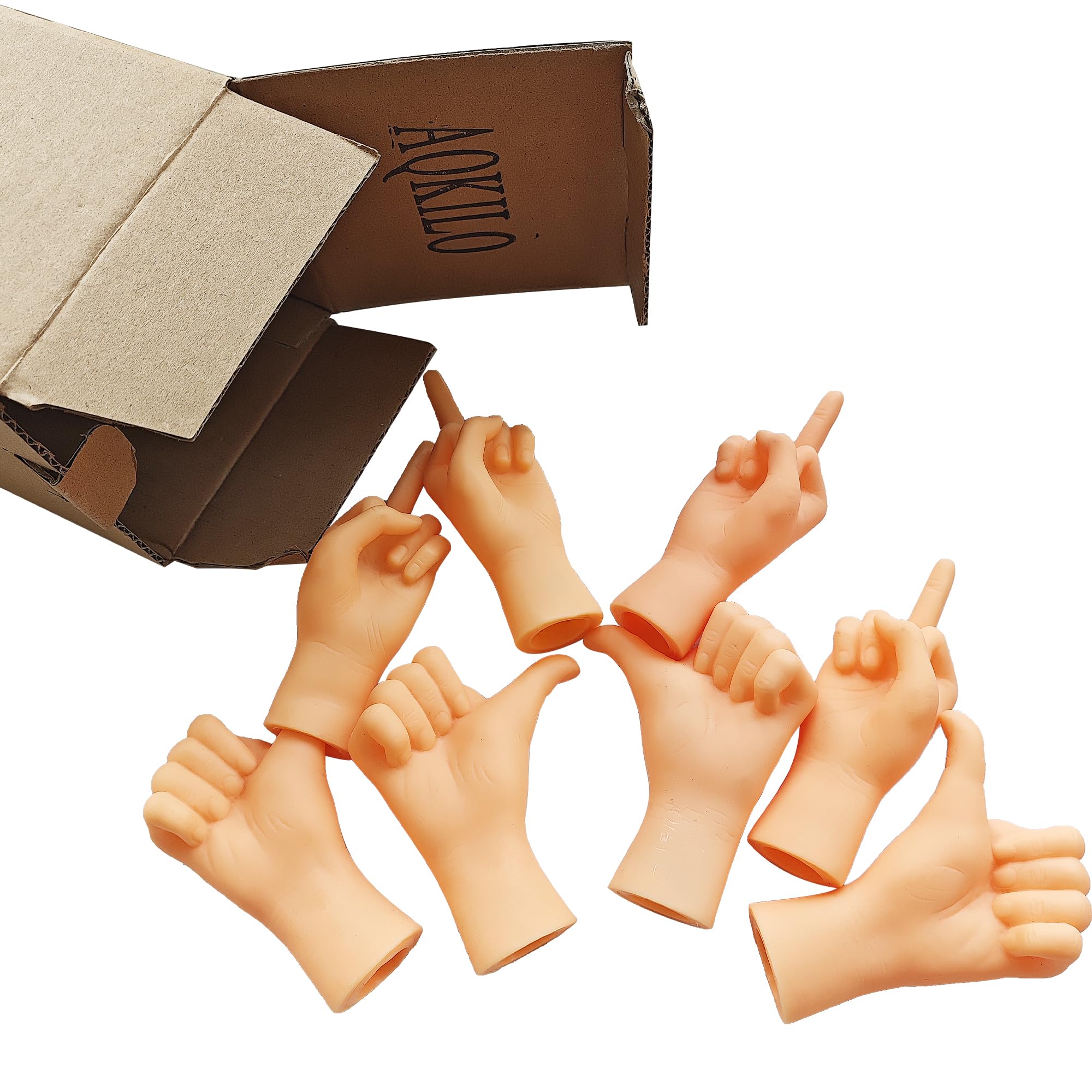 Snapklik.com : AQKILO Tiny Hands Miniature Finger Puppets