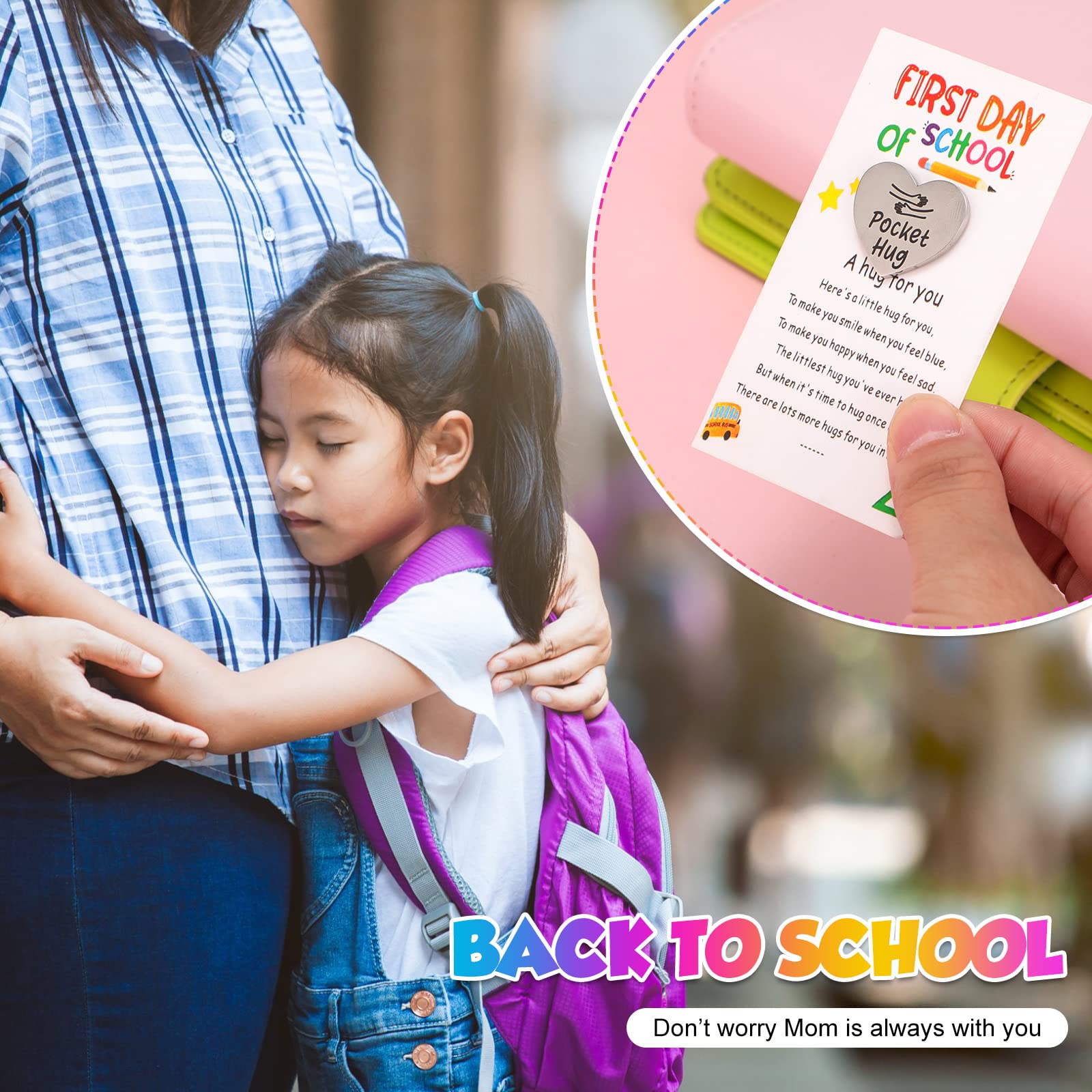 1st Day Of School Gifts For Kids Back To School Pocket Hug, Token, Frst ...