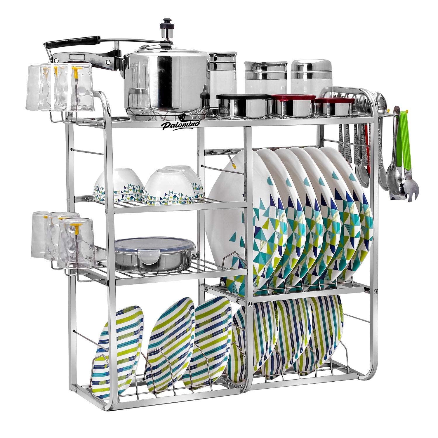 Fortune Blu Dish Rack Stand Stainless Steel 4 Layer Kitchen Rack ...