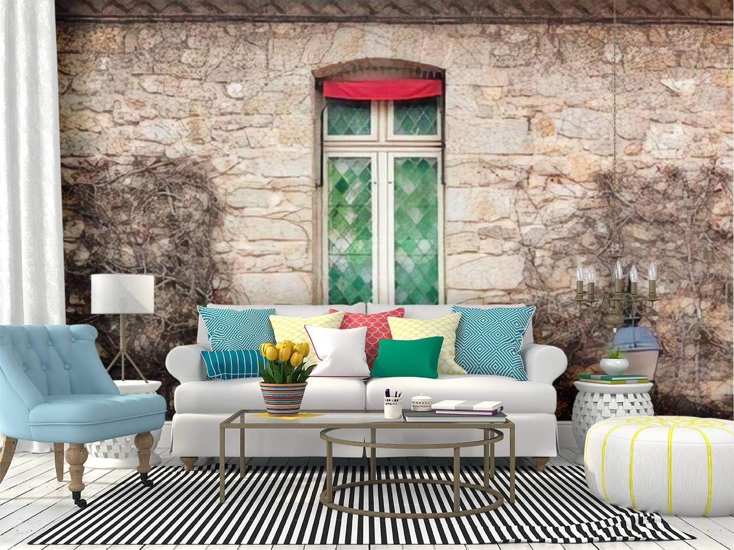 House Glass Window Wallpaper