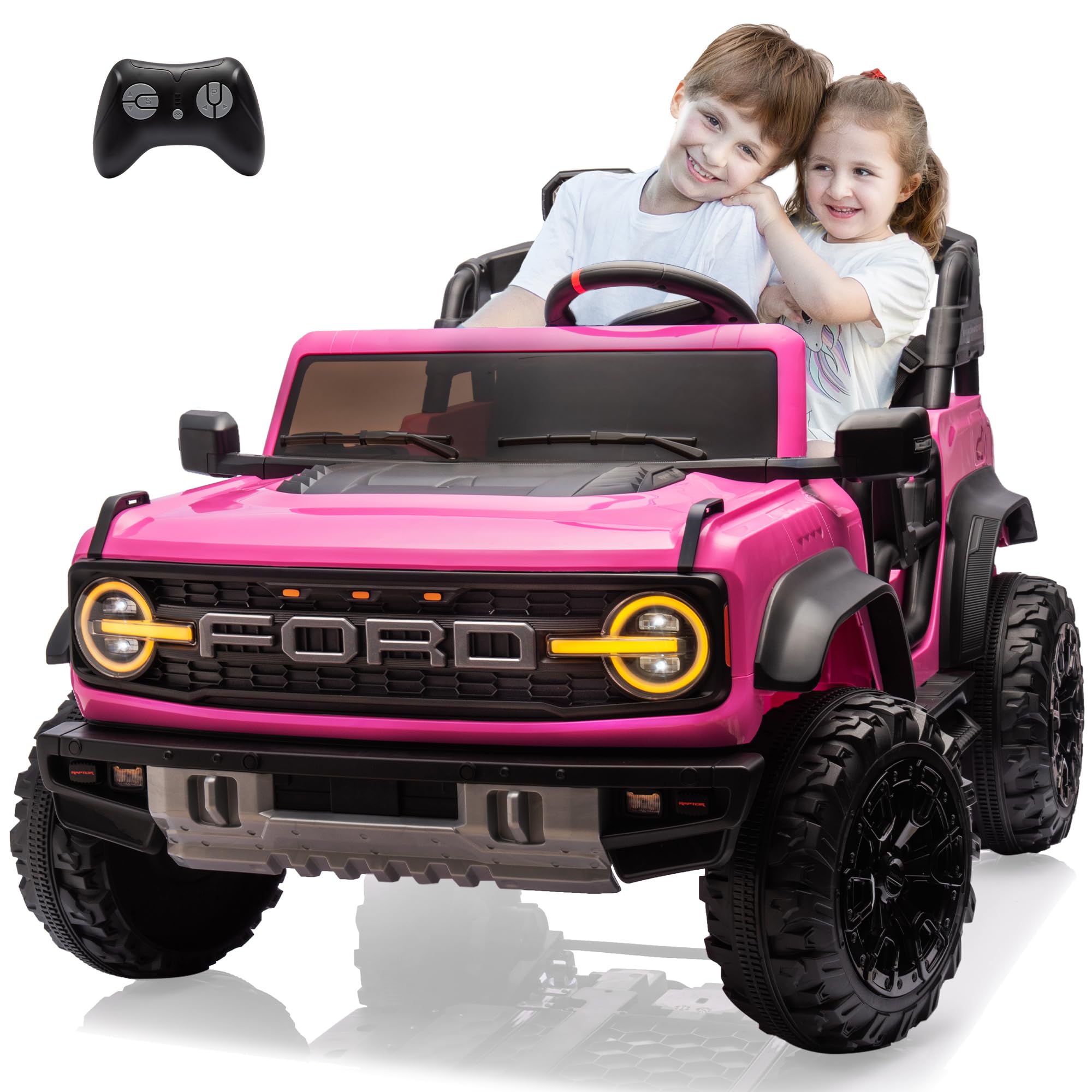 Amazon.com: 24v Ride On Toy for Big Kids,2-4.3 Mph,Ford Bronco Raptor ...