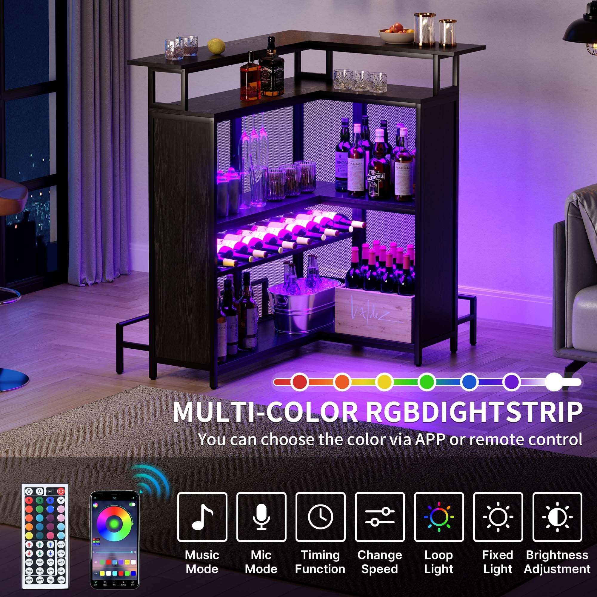 L Shaped Home Bar Lighting 75 L Shaped Home Bar Ideas You'll Love