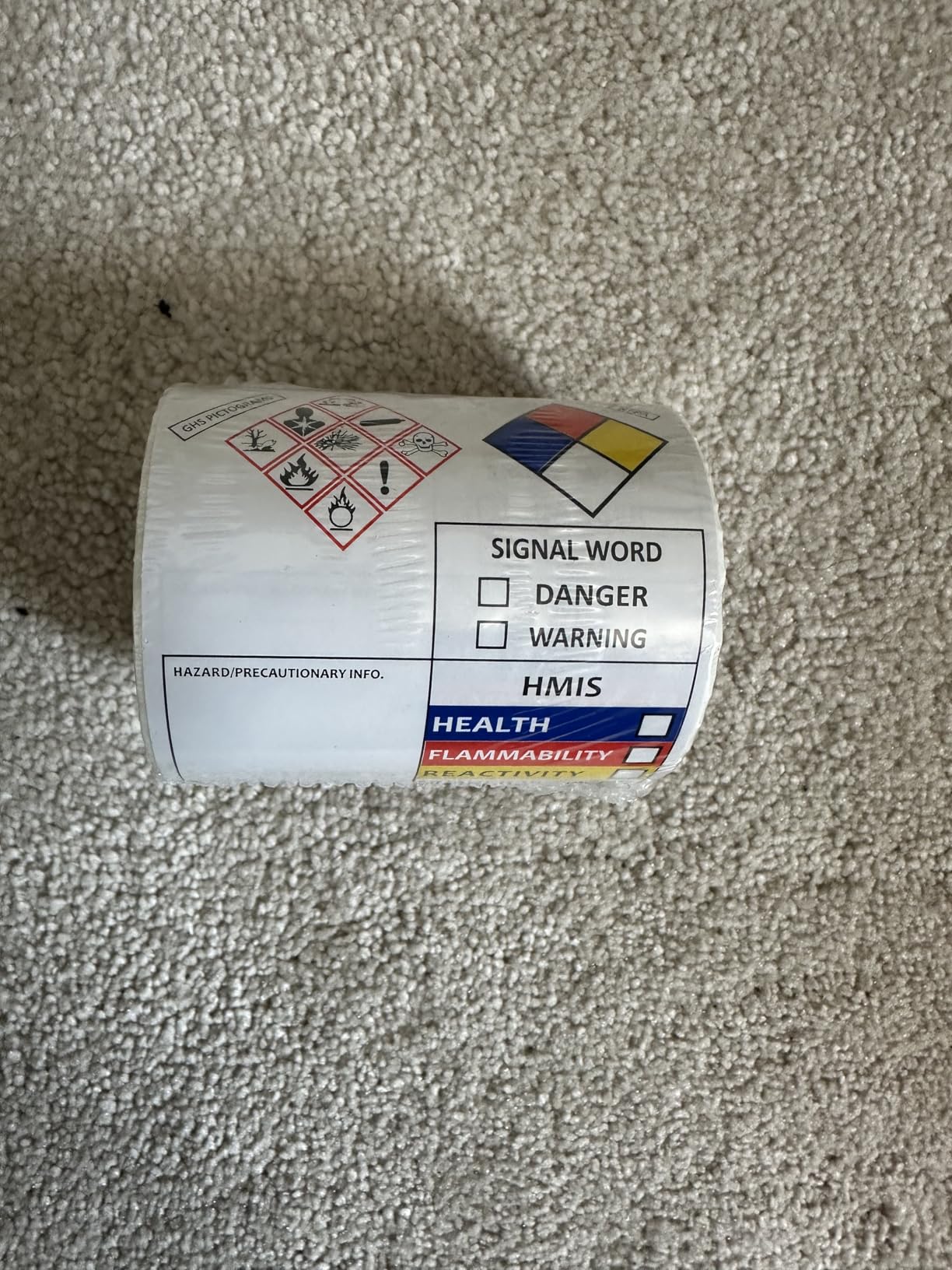 Hybsk SDS OSHA Labels for Chemical Safety Data 4 x 3 Inches | MSDS ...