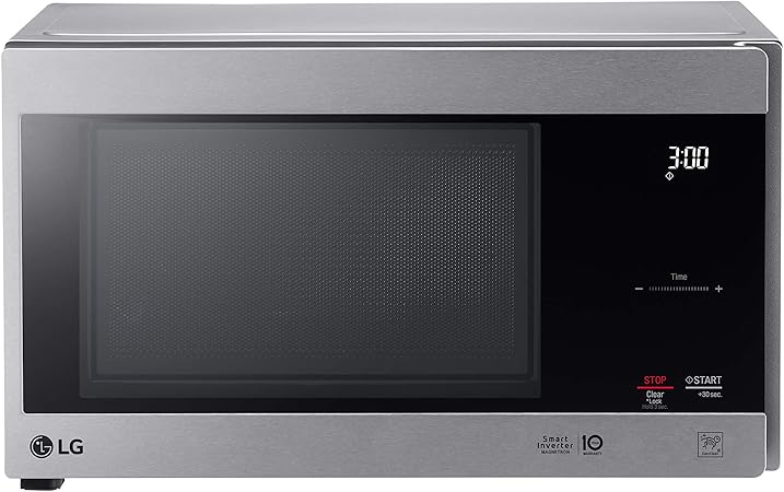 Amazon.com: LG LMC0975ASZ 0.9 CF Countertop Microwave, Smart Inverter, Easy-Clean Interior with ...