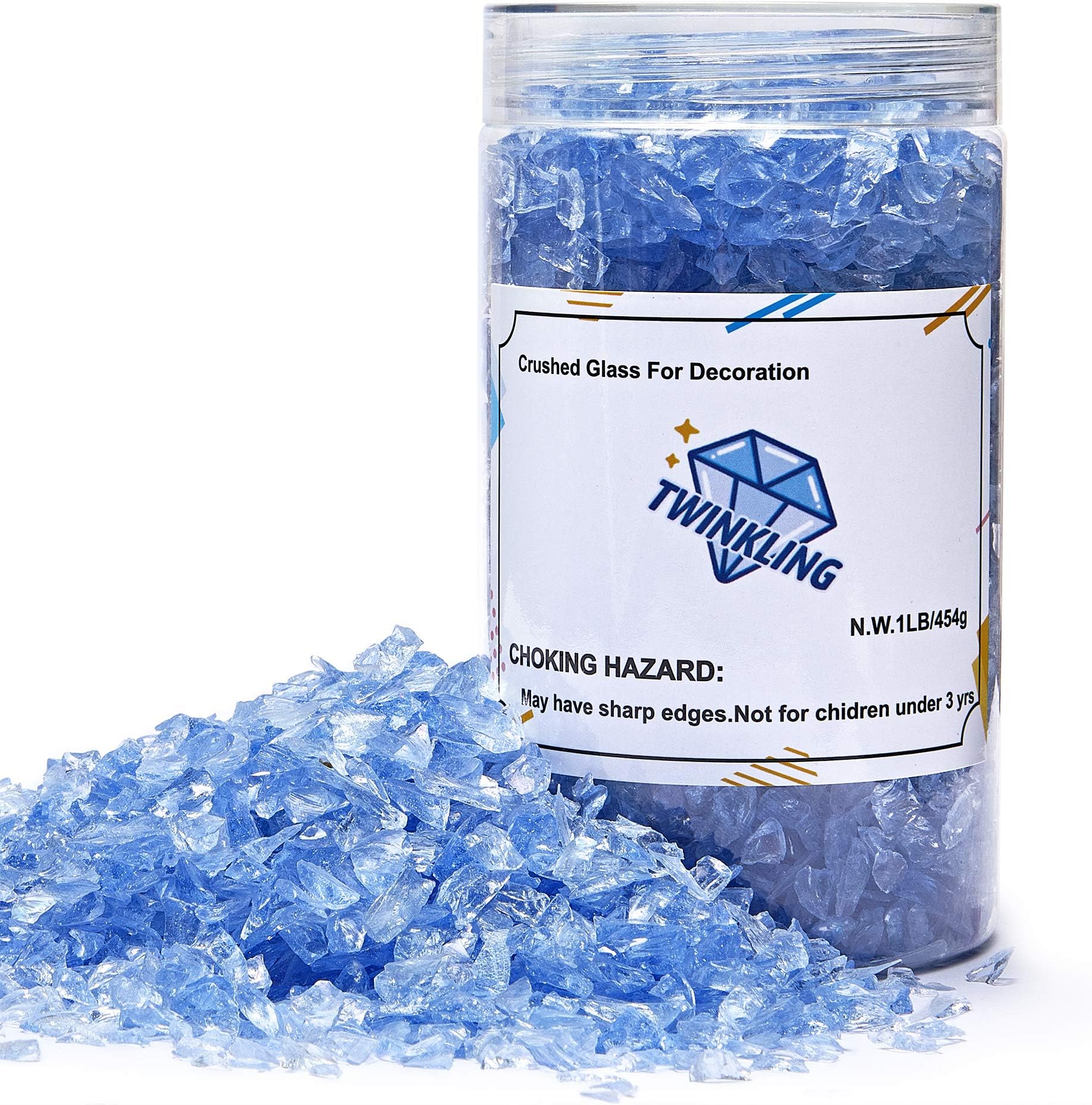 Amazon.com: Alan Stone High Luster Reflective Fire Glass Gravel,Fire ...