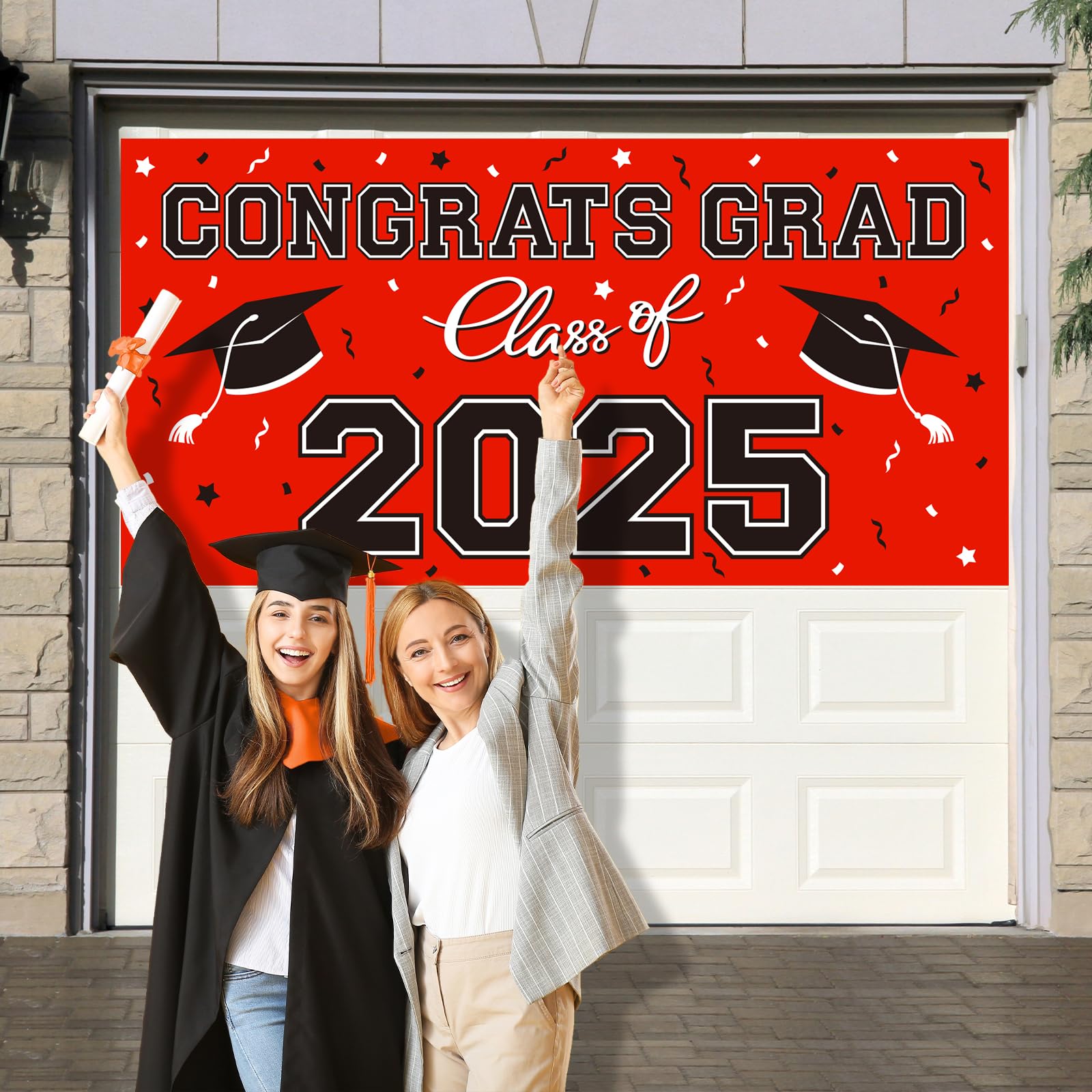Snapklik.com : 2025 Graduation Party Plastic Backdrop - 65" X 32.7 ...