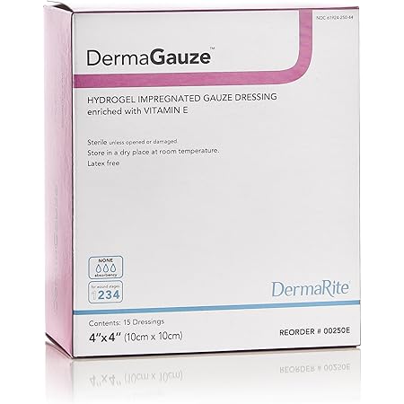 Amazon.com: DermaGauze Hydrogel Impregnated Gauze Dressing : Health ...