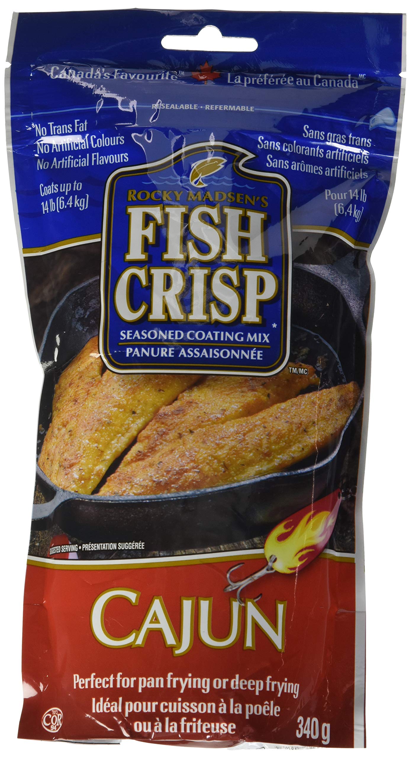 Fish Crisp, Seasoned Coating Mix, Cajun, 340g : Amazon.ca: Grocery ...