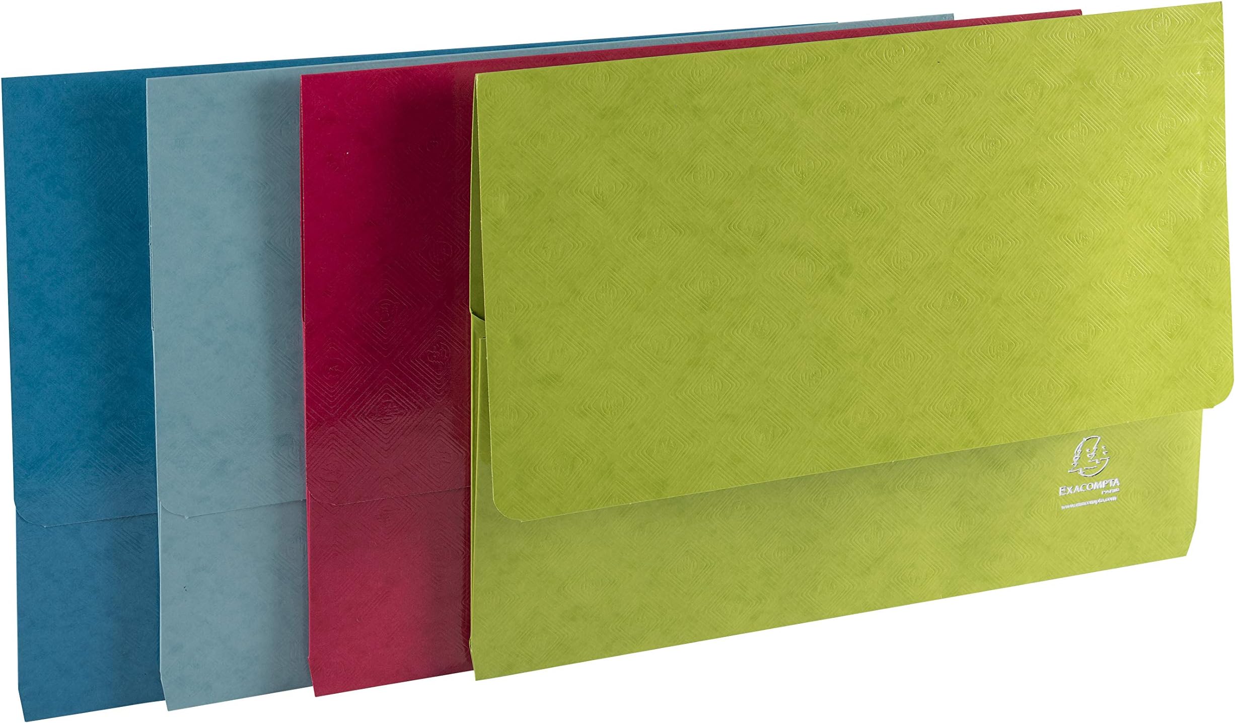 Exacompta 1928 Laminated Document Wallets Assorted Colours Pack 25 ...